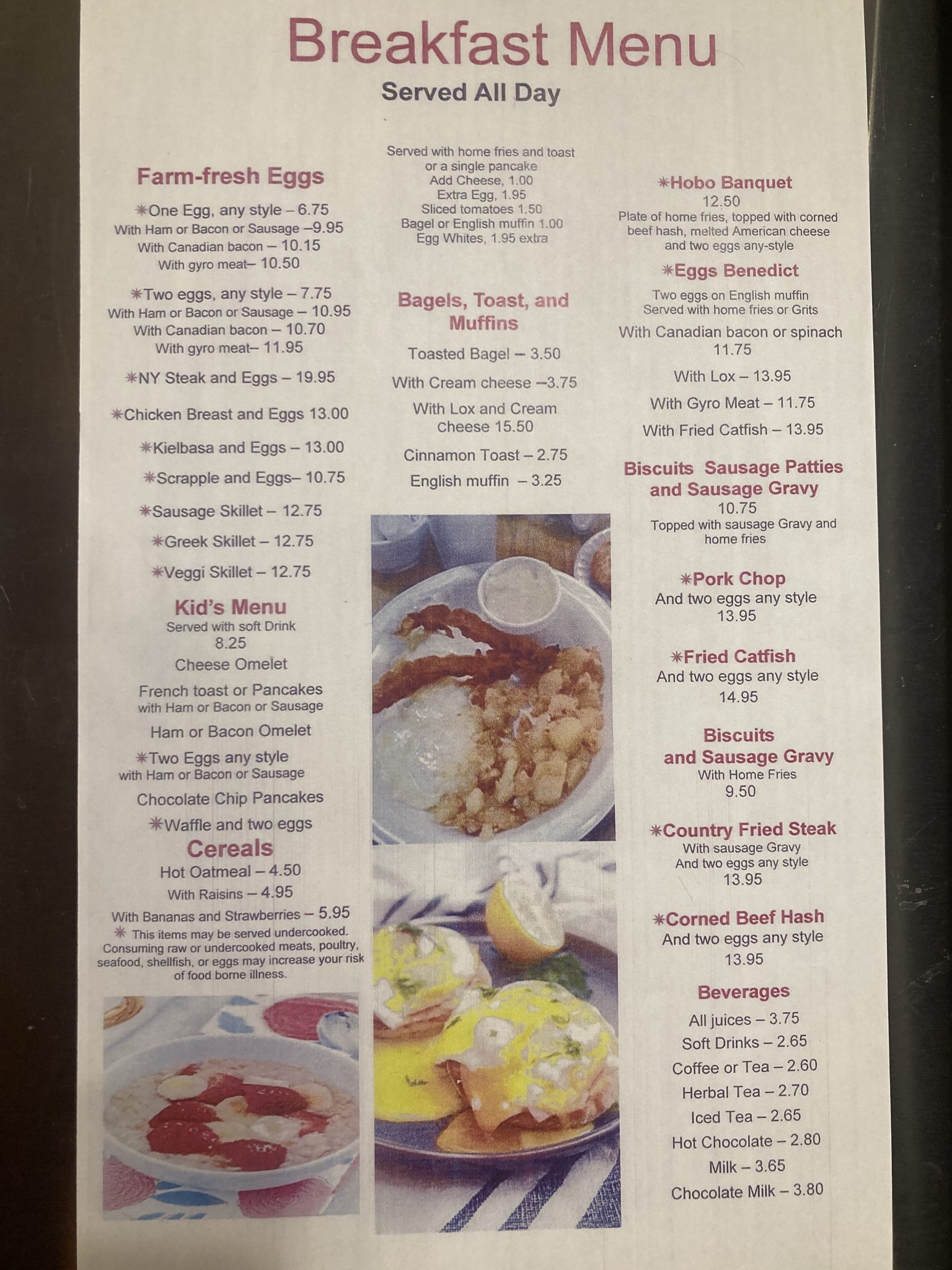 Fine Dining and All Day Breakfast Service | City Diner Restaurant